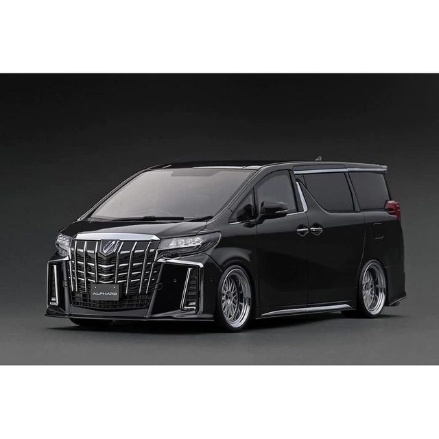 IG2429-1/18-Toyota Alphard (H30W) Executive Lounge S Black | RC-MODEL