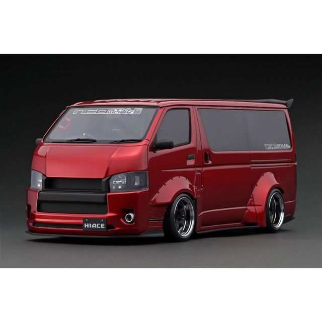 IG2806-1/18-T・S・D WORKS HIACE Red Metallic | RC-MODEL