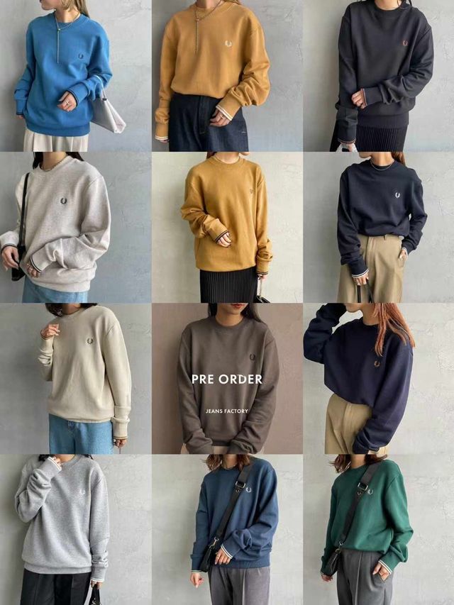 預訂 Fred Perry🍀袖口拼色圓領衛衣 | Thai Oh Yeah 太好野