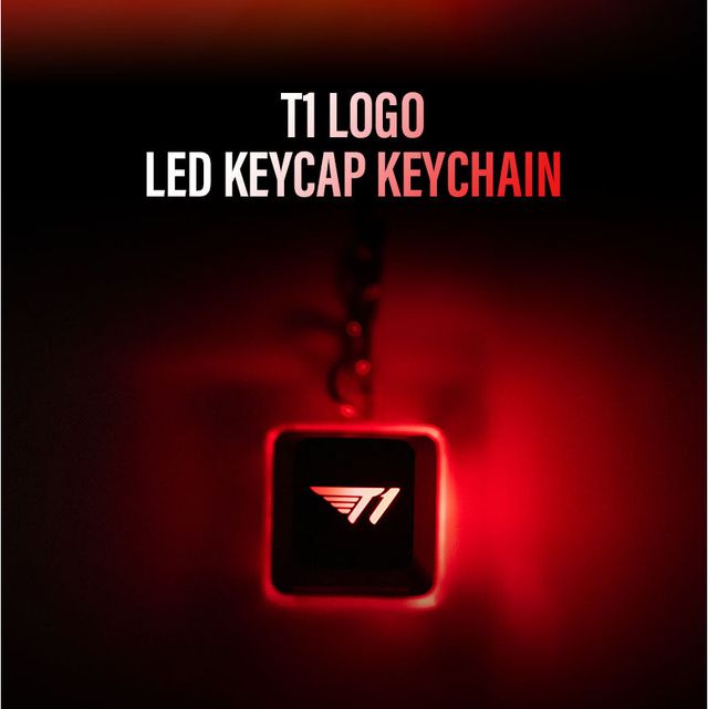 [T1] Logo LED Keycap Keychain | Phoebechin 韓國代購
