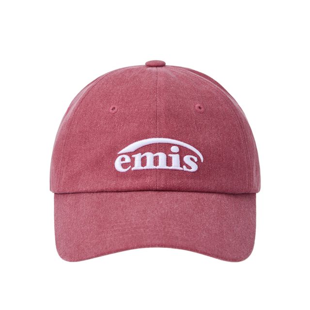 Emis NEW LOGO PIGMENT BALL CAP-RED | KAZUE