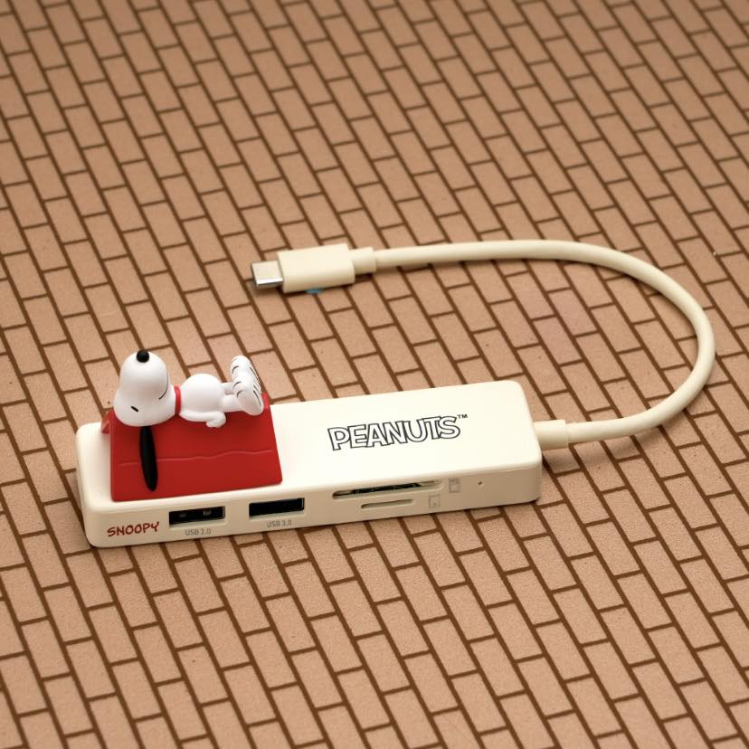 [Peanuts] Snoopy USB 5合1 Multi Hub | Phoebechin 韓國代購