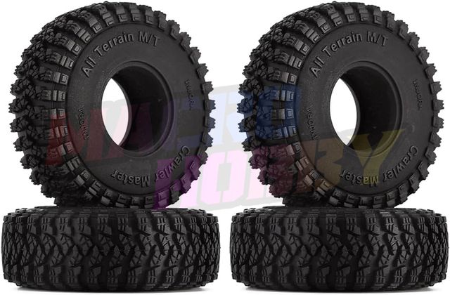 INJORA 1.0 Tires-S3 All Terrain Crawler Tires for TRX4M SCX24 AX24 ...
