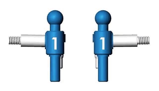 KM Racing 1 Camber Steering Knuckles V2 for MR04 | HRC Mini-Z Arena