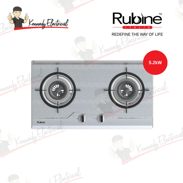 Rubine Cooker Hob RGH-CALDO2B-SS | Kennedy Electrical & Electronic Sdn Bhd