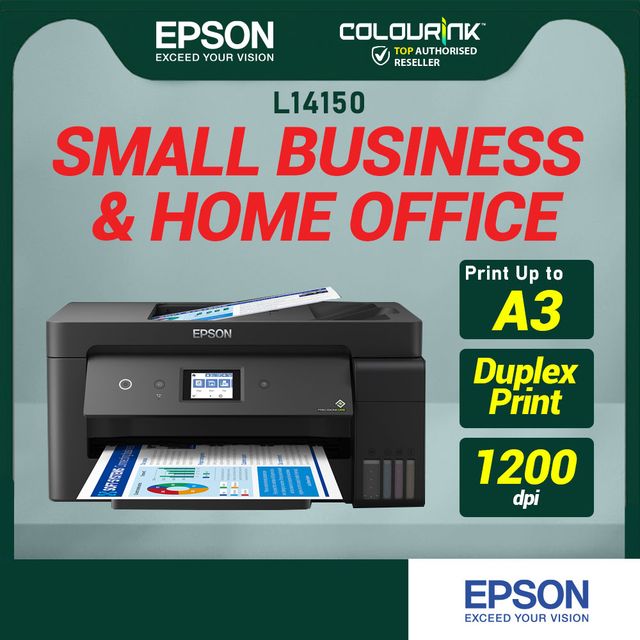 Epson EcoTank L14150 A3 Colour Refill Ink Tank All-in-One Printer Wi-Fi ...