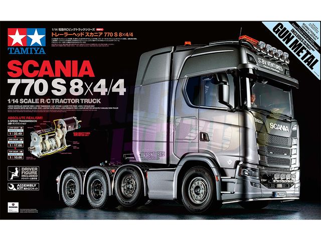 Tamiya 56376 1/14 RC Scania 770 S 8×4/4 (Gun Metal Edition) #0111031 ...