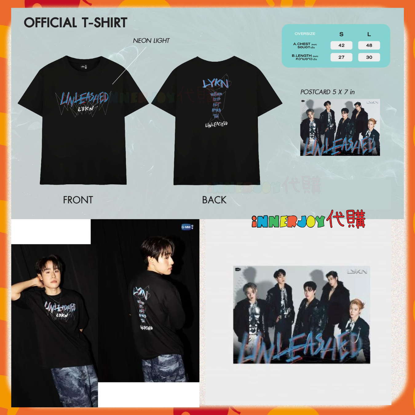 泰國人氣男團LYKN UNLEASHED CONCERT🐺 GMMTV官方周邊 現場代購