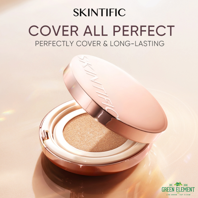 SKINTIFIC - Cover All Perfect Cushion High Coverage Poreless Flawless ...