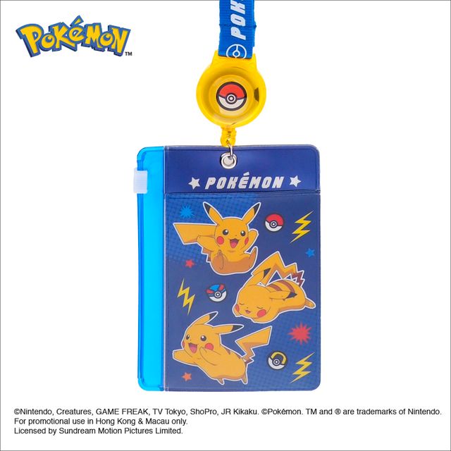 Pokémon PVC Card Holder w/ Retractable Strap 証件套連可伸縮頸繩 | Manis E-shop