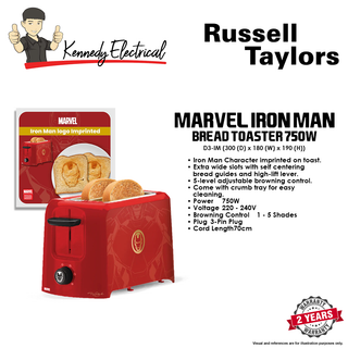 Russell Taylor MARVEL IRON MAN BREAD TOASTER 750W D3-IM | Kennedy ...
