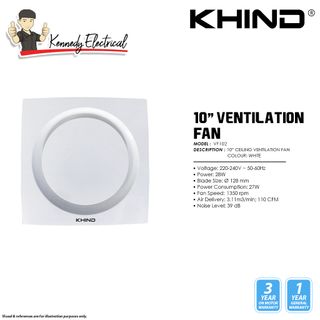 Khind 10” CEILING VENTILATION FAN VF102 | Kennedy Electrical ...