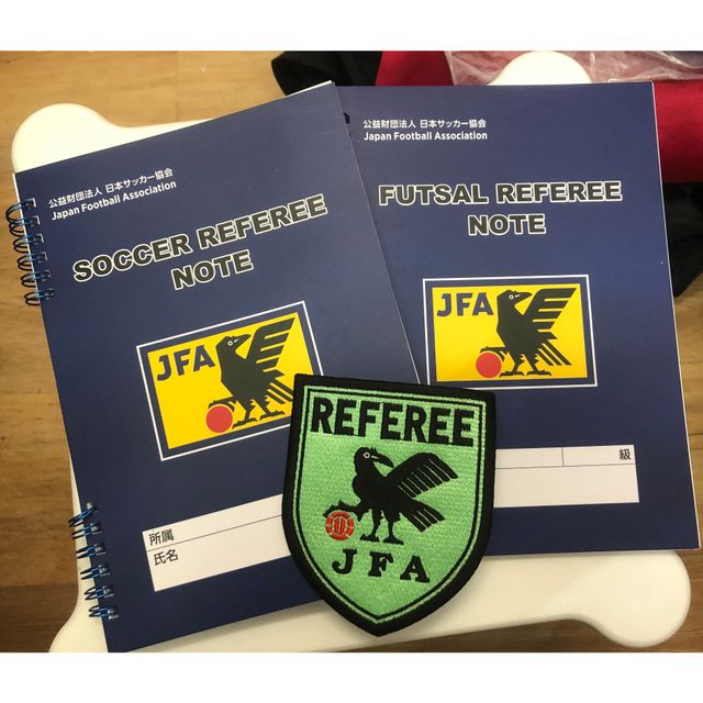 japan referee patch and 2 notebook | nakata football shop