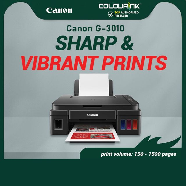 Canon Pixma G3010 3 in 1 A4 Colour Refill Ink Tank Printer Wifi ...