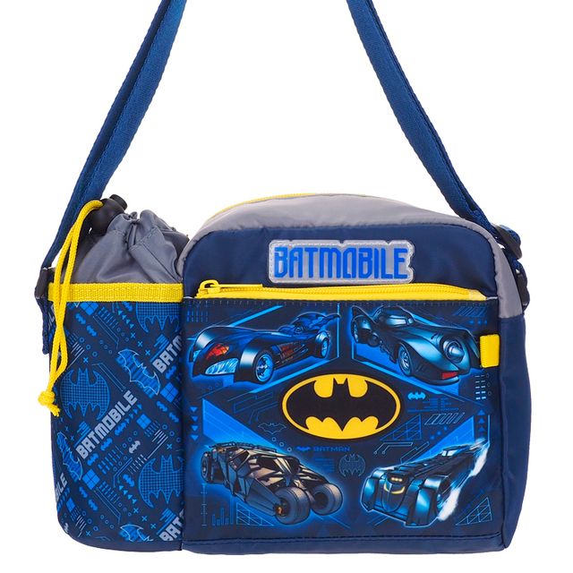 Batman Kid's Shoulder Bag with Bottle Bag 小童斜揹袋連水樽格 | Manis E-shop