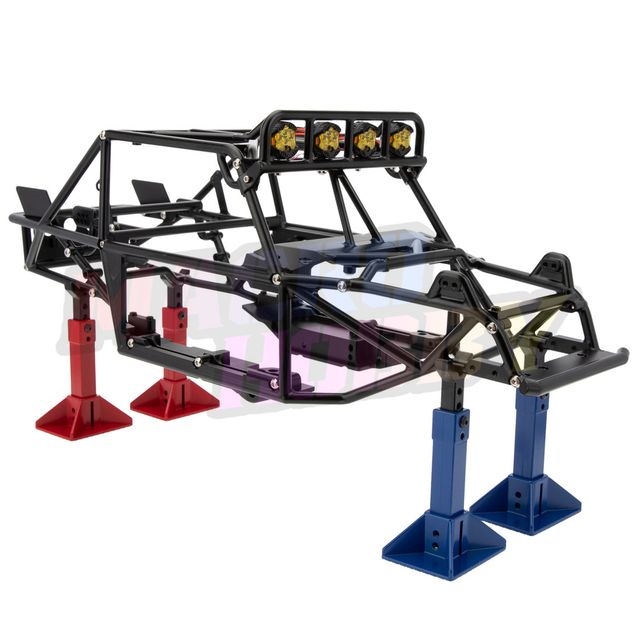 MEUS Racing Aluminum Frame Cage with Roof Lights for 1/10 Vanquish H10 ...