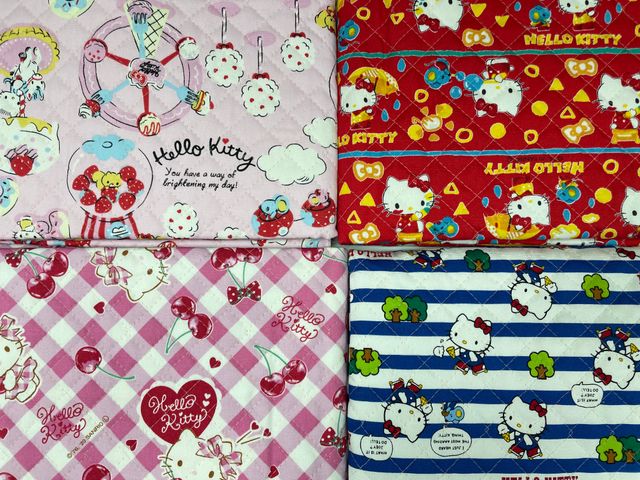 Sanrio Quilted Fabric-Hello Kitty | Cheer Wool 姿采毛冷
