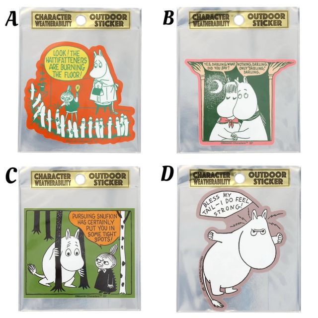 🇯🇵預訂🛍日本Moomin 貼紙 （ A - D 款 ） | MissThree仨姐妹