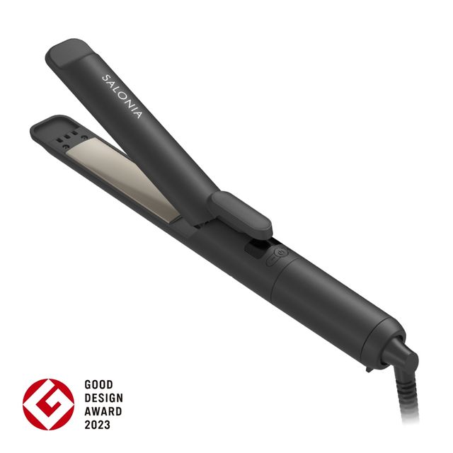 SALONIA EASY CURLING HAIR IRON 卷髮直髮器 曲直兩用 黑色 | HKBeautycentral