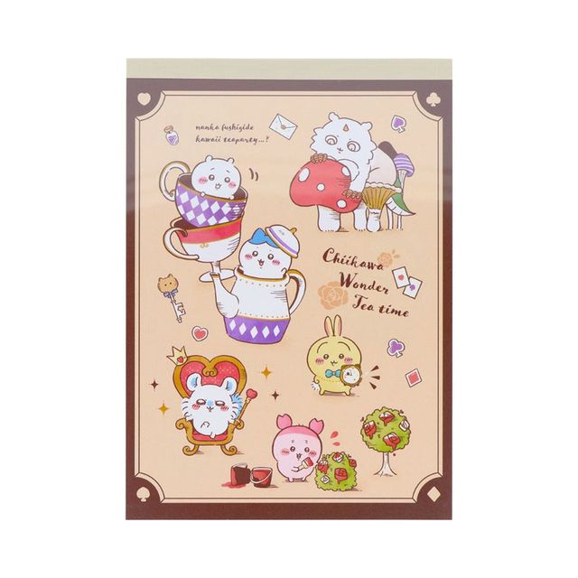CHIIKAWA WONDER TEA TIME A6 MEMO 020110 | Yurakugiftshop 有樂町精品屋