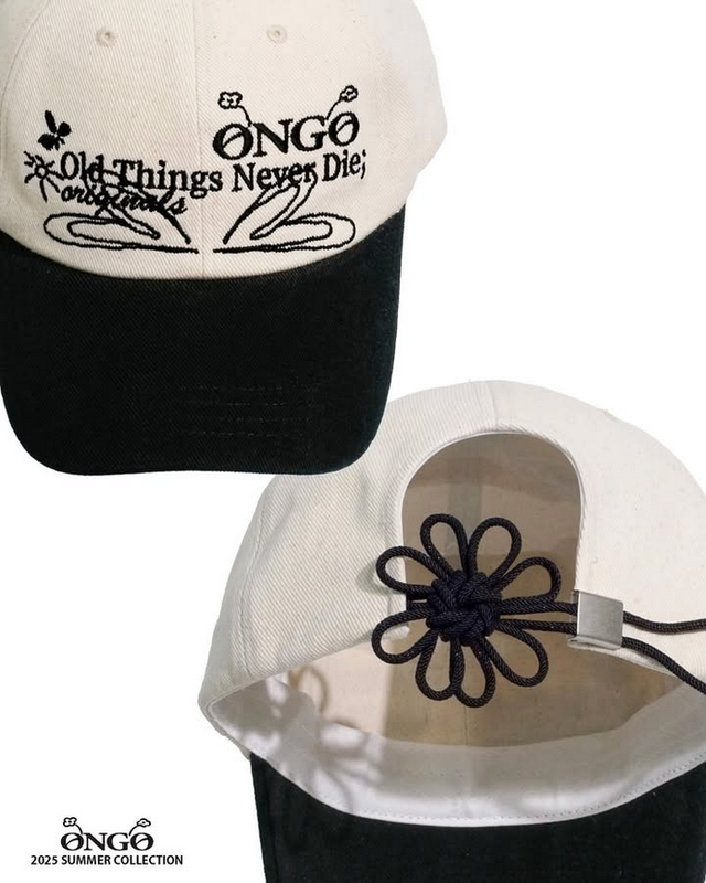 《Pre-Order》온고 ONGO old things never die FLOWER KNOT CAP 帽子 (2025 Summer Collection） | Clubid韓日泰台代購