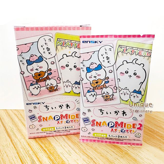 Chiikawa ちいかわ 日本製 ENSKY 第二彈 SNAPMIDE 收藏卡 (盲抽 隨機發貨 / 原盒16包) 657055 ...