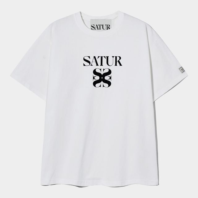 韓國代購) SATUR - Classic Logo T-shirts | icn.mentory