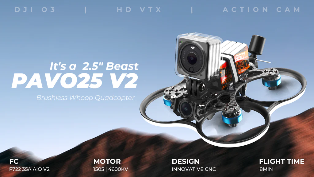 BetaFPV Pavo 25 V2 Brushless Whoop Quadcopter | Flysmart Digi