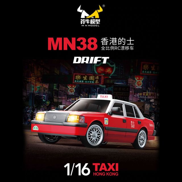 MN Model MN38 1:16 Hong Kong Taxi RC Drift Car 20KM/H