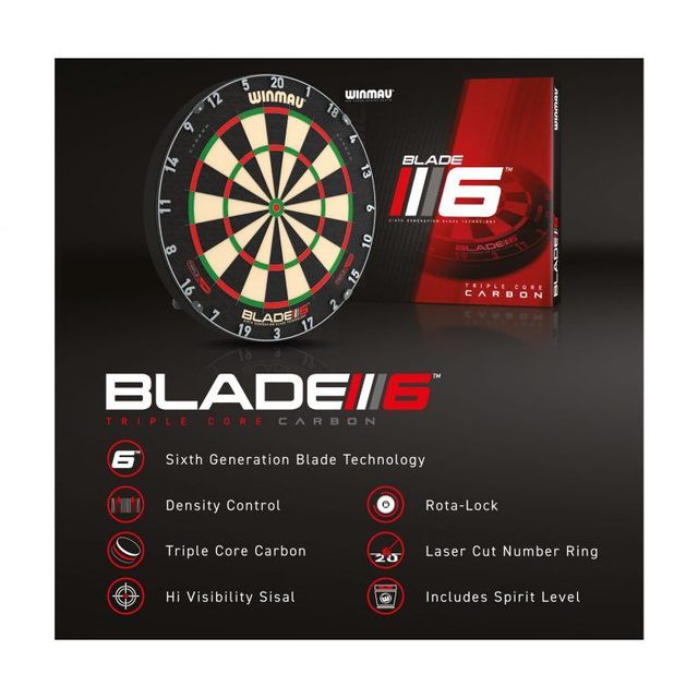 WINMAU BLADE 6 TRIPLE CORE Darts Board | Exclamation Darts Shop