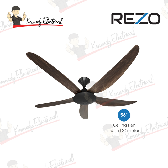 REZO 56" Ceiling Fan with DC motor MY56'DC 56/5B/DC/DW | Kennedy ...