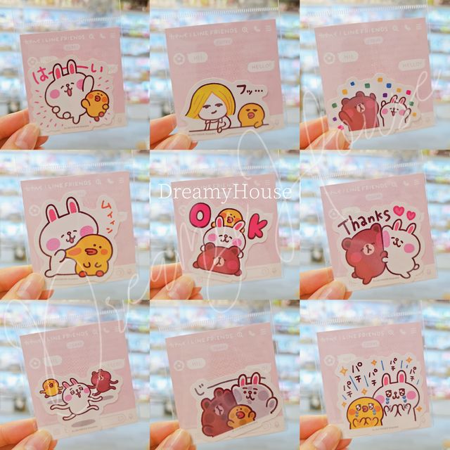 日本 LINE FRIENDS x kanahei 貼紙 | Dreamy House