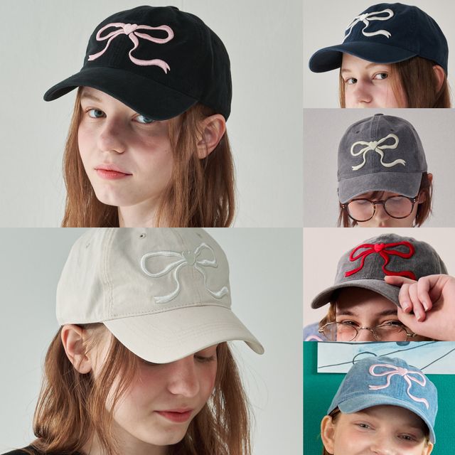 Ron Ron Heart Ribbon Ball Cap | 韓國代購 by 韓國人妻 Rabbit Picks
