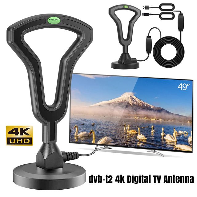 黑色4k數位電視天線dvb-t2 車用dtmb天線 天線放大器 [平行進口] YY3543 | 屯團百貨 Tuenmall