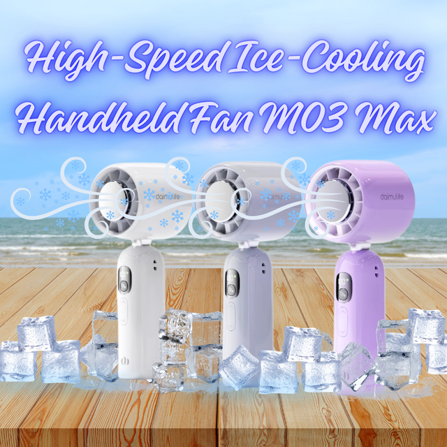 High-Speed Ice-Cooling Handheld Fan M03 Max | SlimYao Shop
