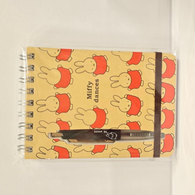 miffy 70週年 展覽限定 notebook with pen dances | Nakakai
