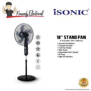 Isonic 18” STAND FAN IF-SF18 | Kennedy Electrical & Electronic Sdn Bhd