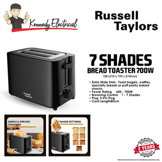 Russell Taylor 7 SHADES BREAD TOASTER 700W T2B | Kennedy Electrical ...