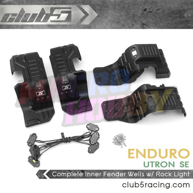 Club 5 Racing Complete Inner Fender Wells w/ Rock Light for Element ...