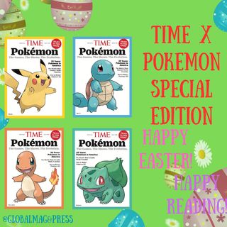 TIME x Pokemon Special Edition Complete Set of 4 | Global Mag & Press