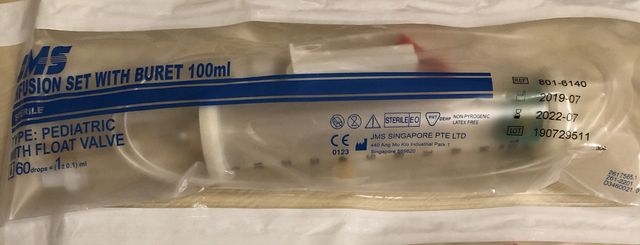 JMS - Infusion Set with 100ml Buret , Airway 輸液器 | ADMS 安迪醫藥供應有限公司