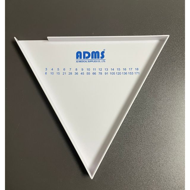 Tablet Counting Triangle 三角形數藥丸盤 [AD00131] | ADMS 安迪醫藥供應有限公司