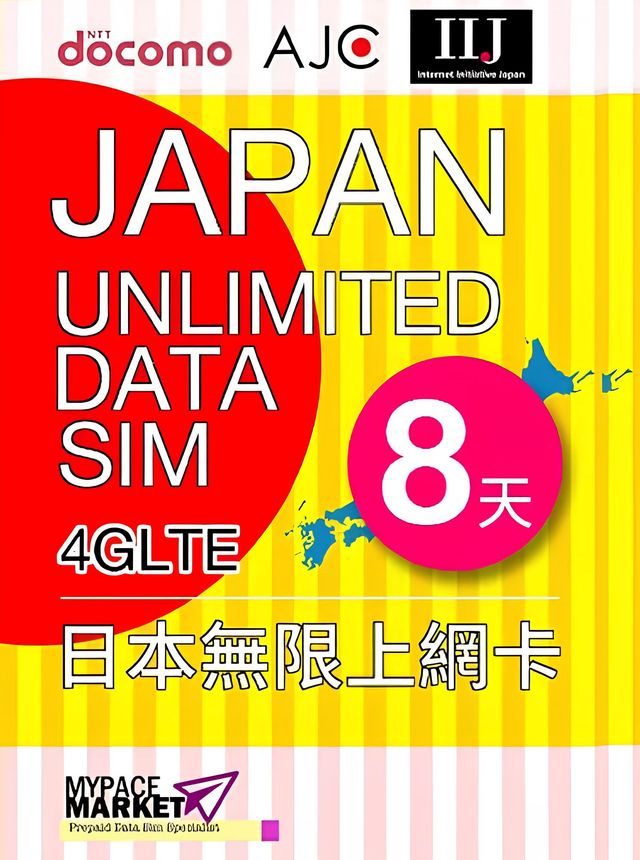 🇯🇵日本系列Docomo IIJ 純日系4.5G大容量原生上網卡 | Circle Sim