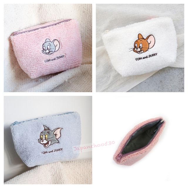日本預訂📍Tom and Jerry MOCO MOCO系列 - 毛毛拉鏈袋 | Japanchoo530