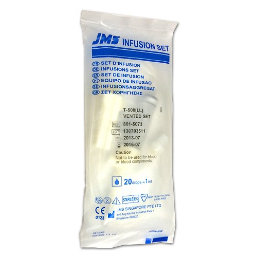 JMS - Infusion Set (Type-500 with Air Vented, Luer Lock) 輸液器 | ADMS 安迪 ...