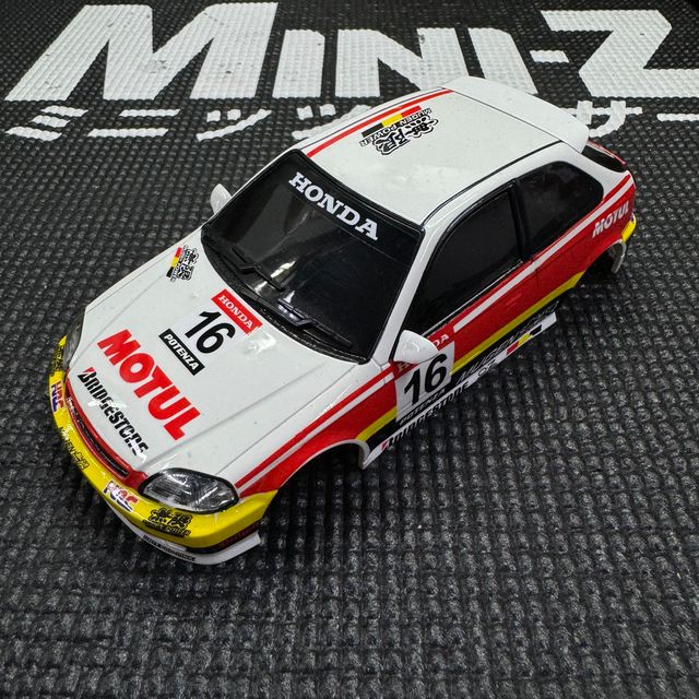 Handmade Honda Civic Type-R EK9 Body Set | HRC Mini-Z Arena