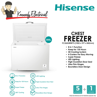 Hisense 300L Chest Freezer FC326D4BWYS | Kennedy Electrical ...