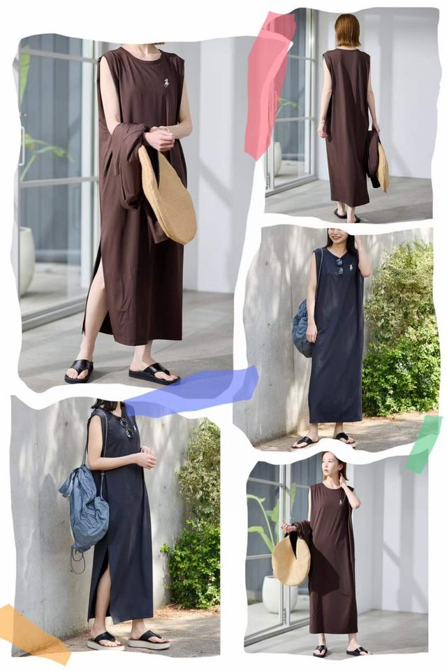 預訂 Polo🦓無袖側開叉連身長裙 | Thai Oh Yeah 太好野