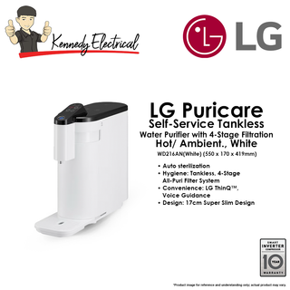 LG Puricare Self-Service Tankless Water Purifier with 4-Stage ...