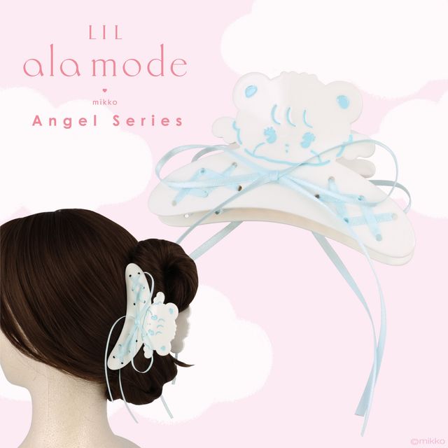 🎀【預訂】Lil ala mode ︎mikko 天使系列 髮夾 - Latte | Boomdia Japan Store